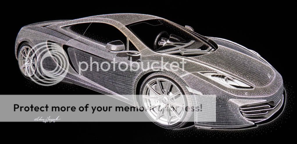 Jay Leno's McLaren MP4-12C (hand engraving) in Jay's garage ...
